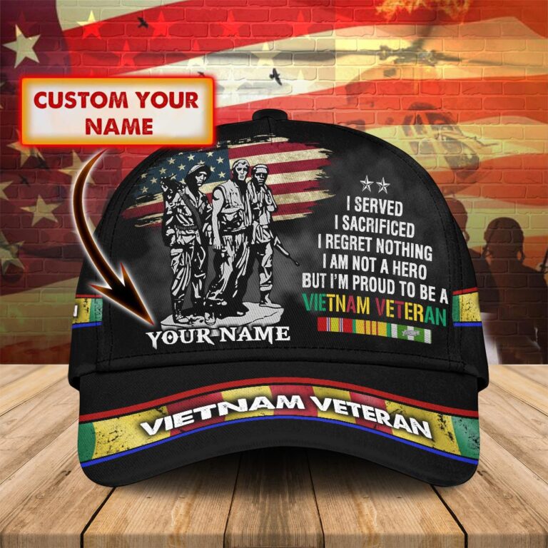 Personalized Name Vietnam Veteran Classic Cap UKDM4190103 – Memoraprints