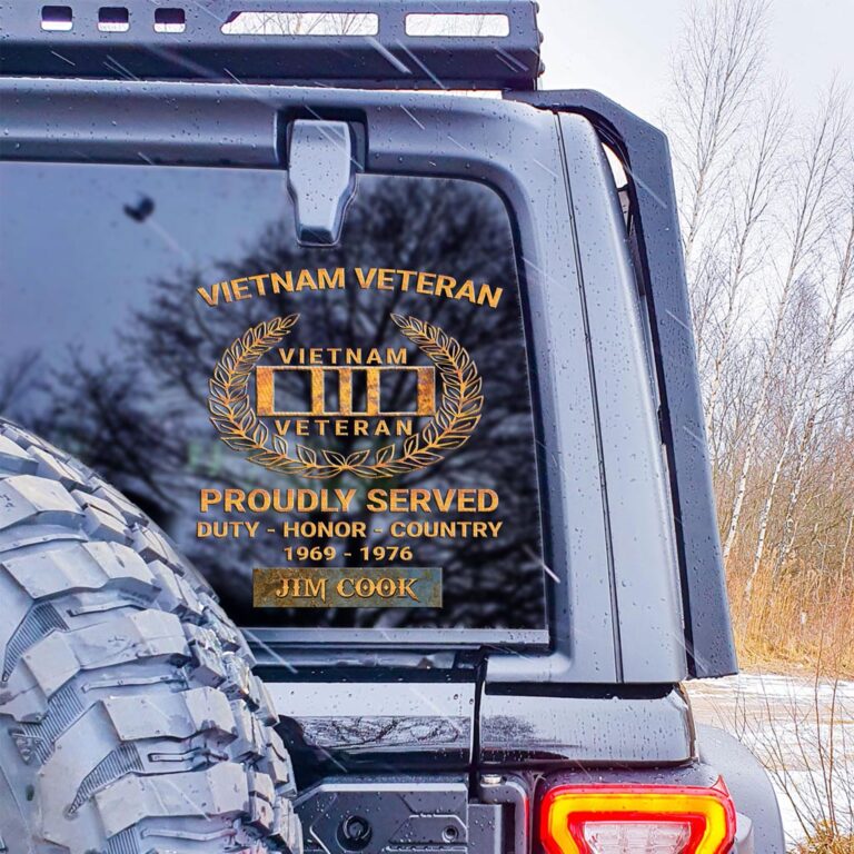 Personalized Vietnam Veteran Car Sticker QFLT4130602 – Memoraprints