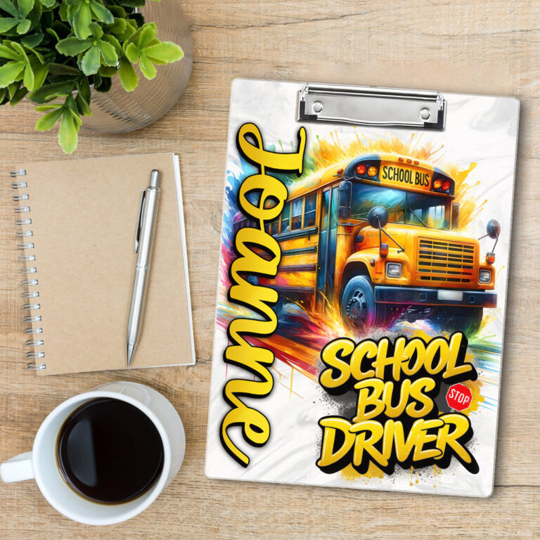 Personalized Name School Bus Driver Clipboard MQNT4170705 – Memoraprints