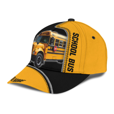 Custom Vintage School Bus Caps For Dads, Husbands, Dads Show Pride In ...