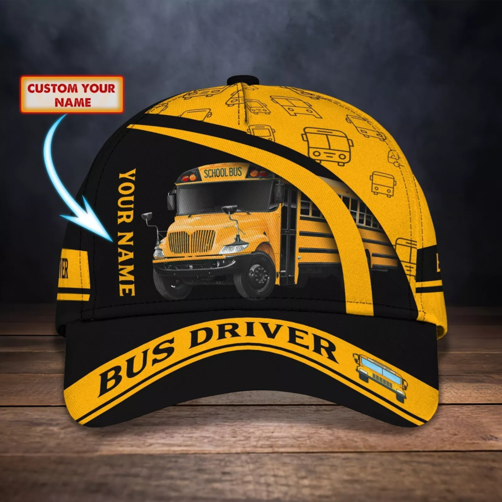 Personalized Bus Driver Cap with Name, Gift for Him, Dad, Husband ...