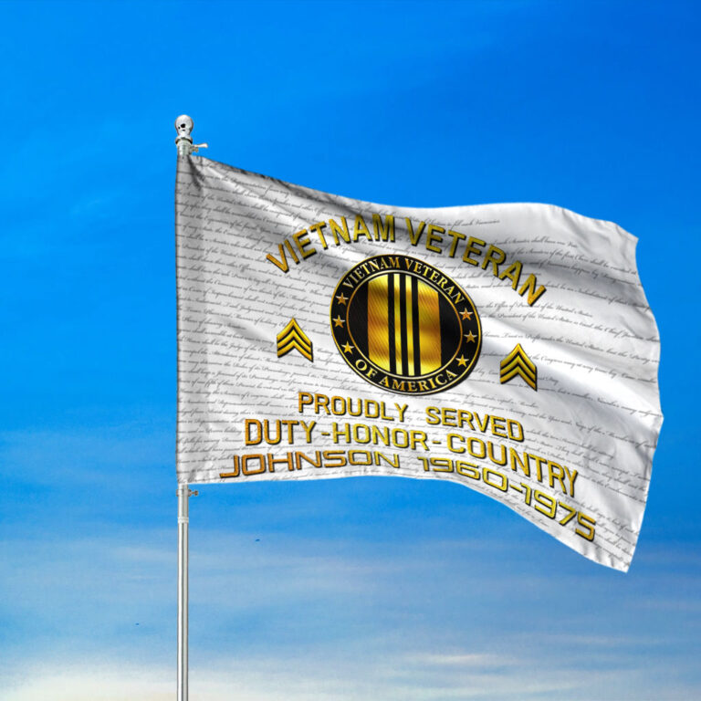 Personalized Vietnam Veteran Flag UKTD5190901 – Memoraprints